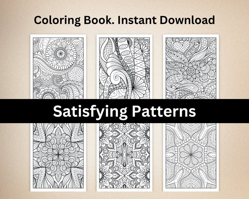 Satisfying Patterns Adult Coloring Book, Adult Coloring Pages ...