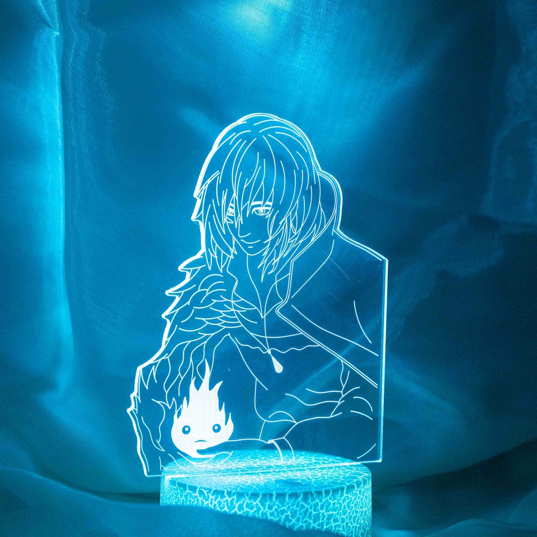 Howls Moving Castle,acrylic LED Light,howl Castle Anime Night Light ...