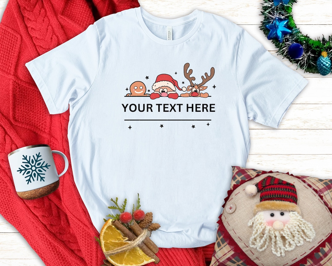Personalized Christmas Family T-shirts Custom Christmas - Etsy