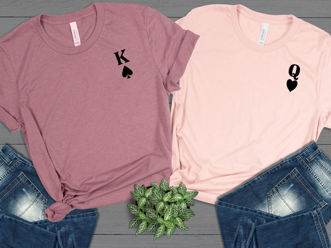 Funny Couple Matching Gifts, Couples Valentines Tee, Couple King Queen ...