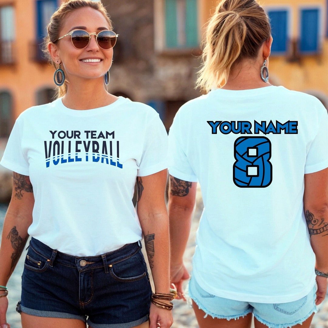 Customized Volleyball T-shirt, Your Name Volleyball Shirt, Custom ...