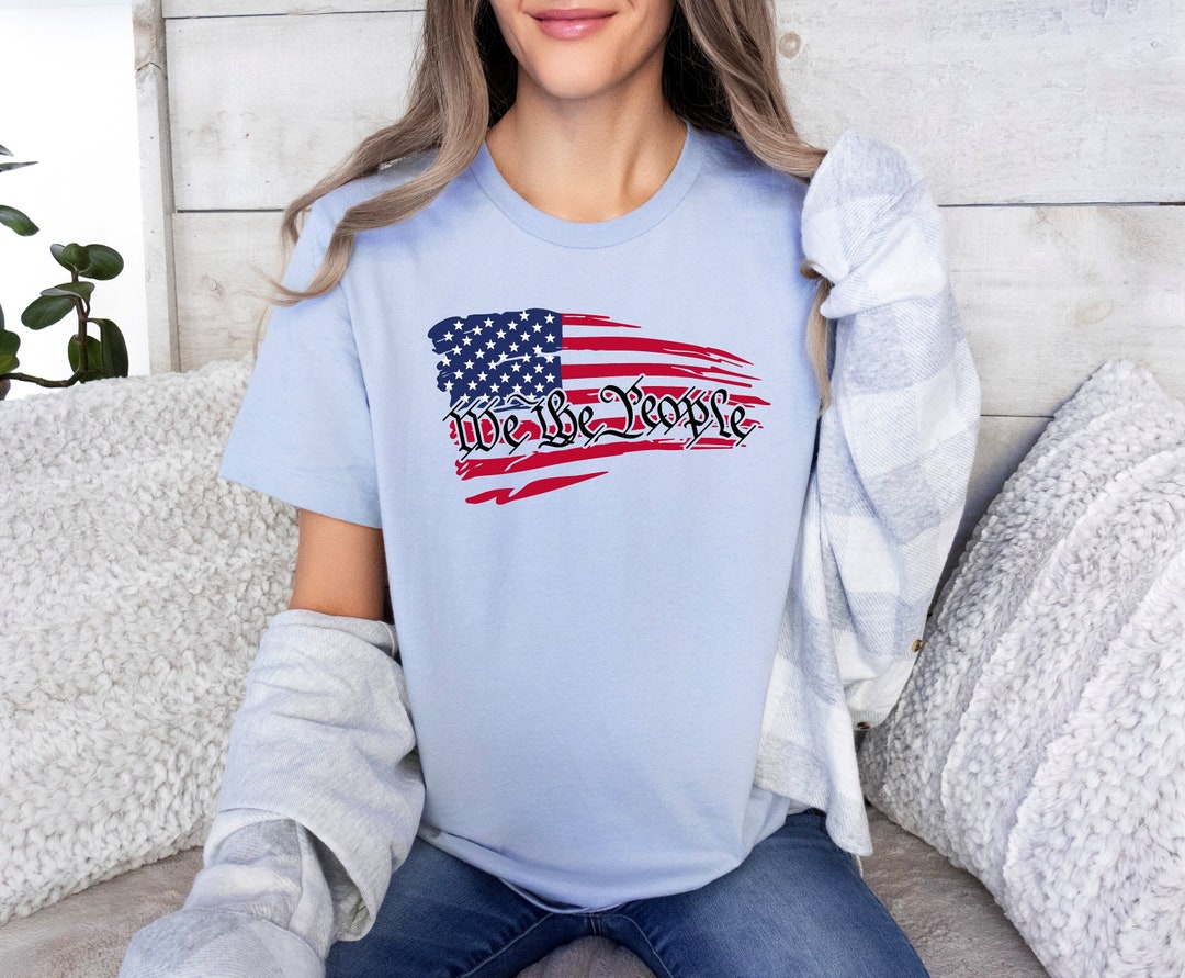 We the People Flag Shirt, Patriotic T Shirts, American History Shirt ...