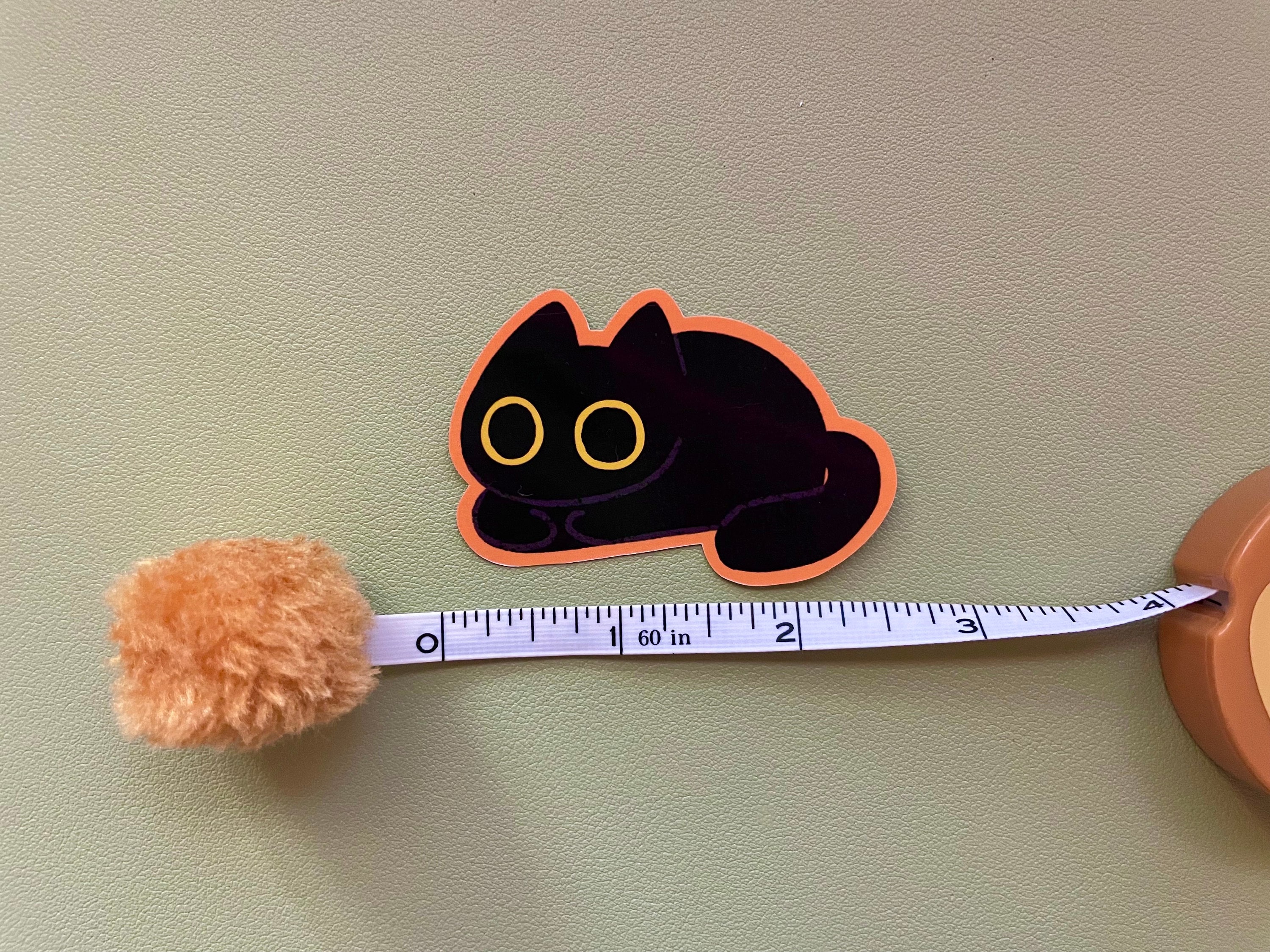 Black Cat Loaf Sticker Void Cat - Etsy