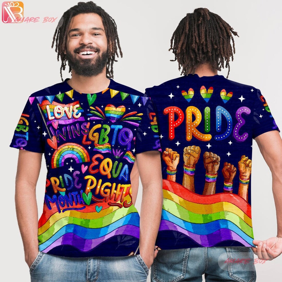Amare Box LGBT Pride Month Rainbow Flag Shirt, Gay Lesbian, LGBTQ Flag ...