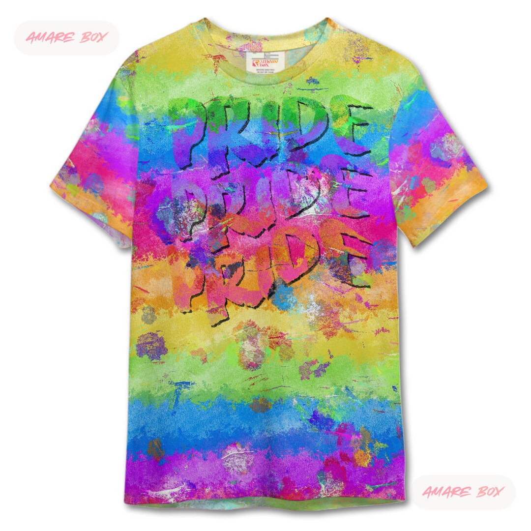 Amare Box Happy Pride Month Rainbow Flag Shirt, Gay Lesbian, LGBTQ Flag ...