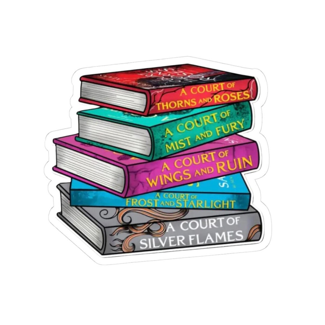 ACOTAR Stack of Books Sticker | A Court of Thorns and Roses Bookish ...