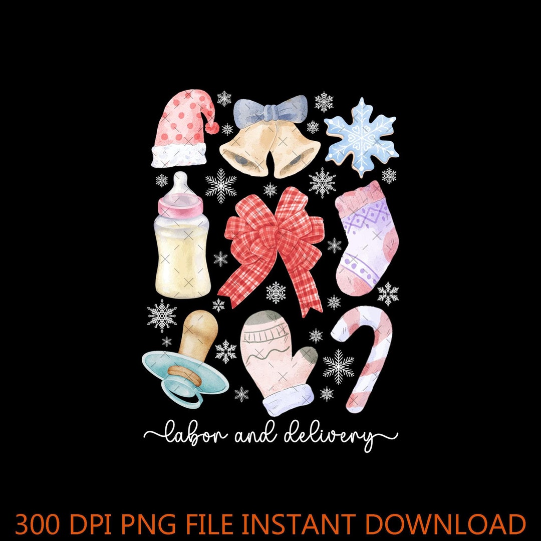 Cute L&D Nurse Christmas Png, Labor and Delivery Nurse Xmas Party Png ...