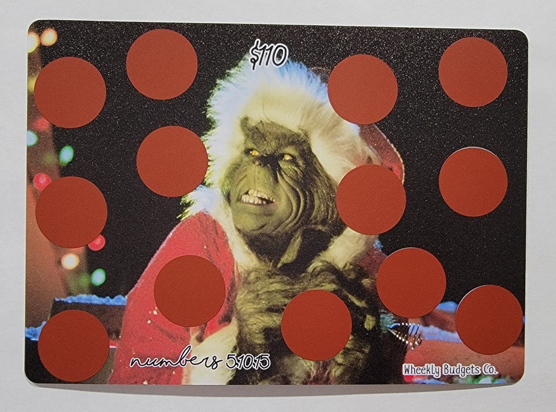 Mean Green Christmas Savings Challenge - Etsy