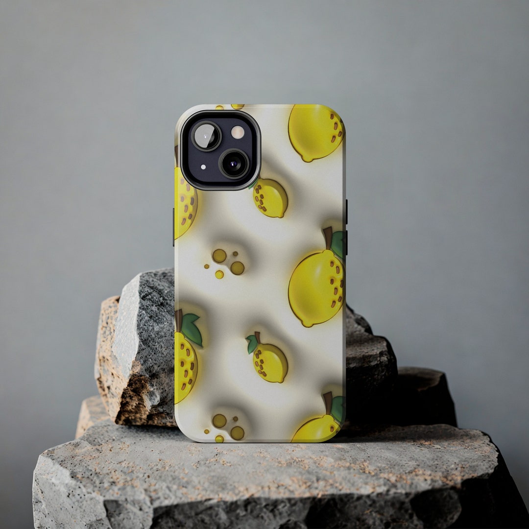 Inflated Print Optical Illusion Lemon iPhone Case iPhone 14 - Etsy