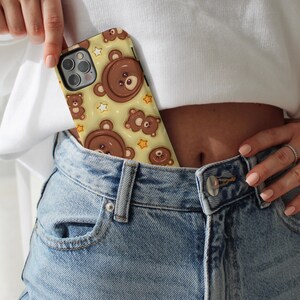 Yellow Teddy Bear iPhone Case (PRINT) - for iPhone 16, 15, 14, 13, 12 ...