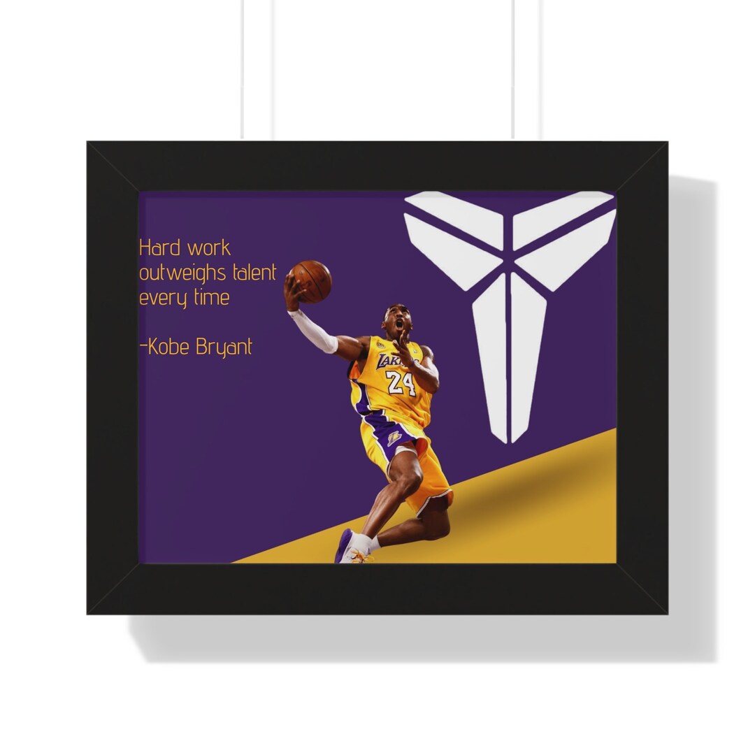 Kobe Quote Framed Horizontal Poster - Etsy