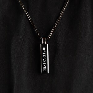 Personalized Name Necklace for Men, Men's Stainless Steel Necklace ...