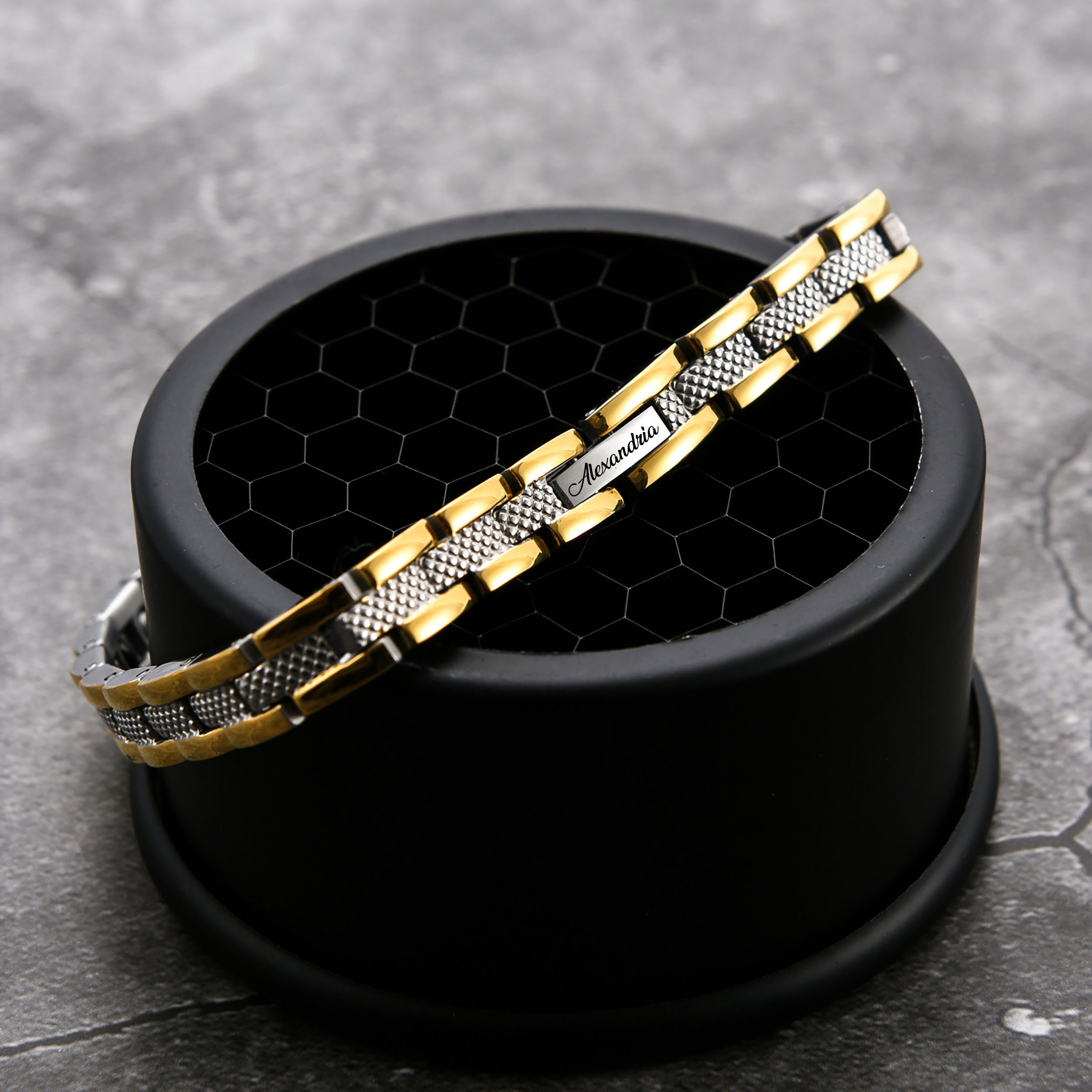 Personalized Bracelet, Engraved Men's Name Bracelet, Custom Bracelet ...