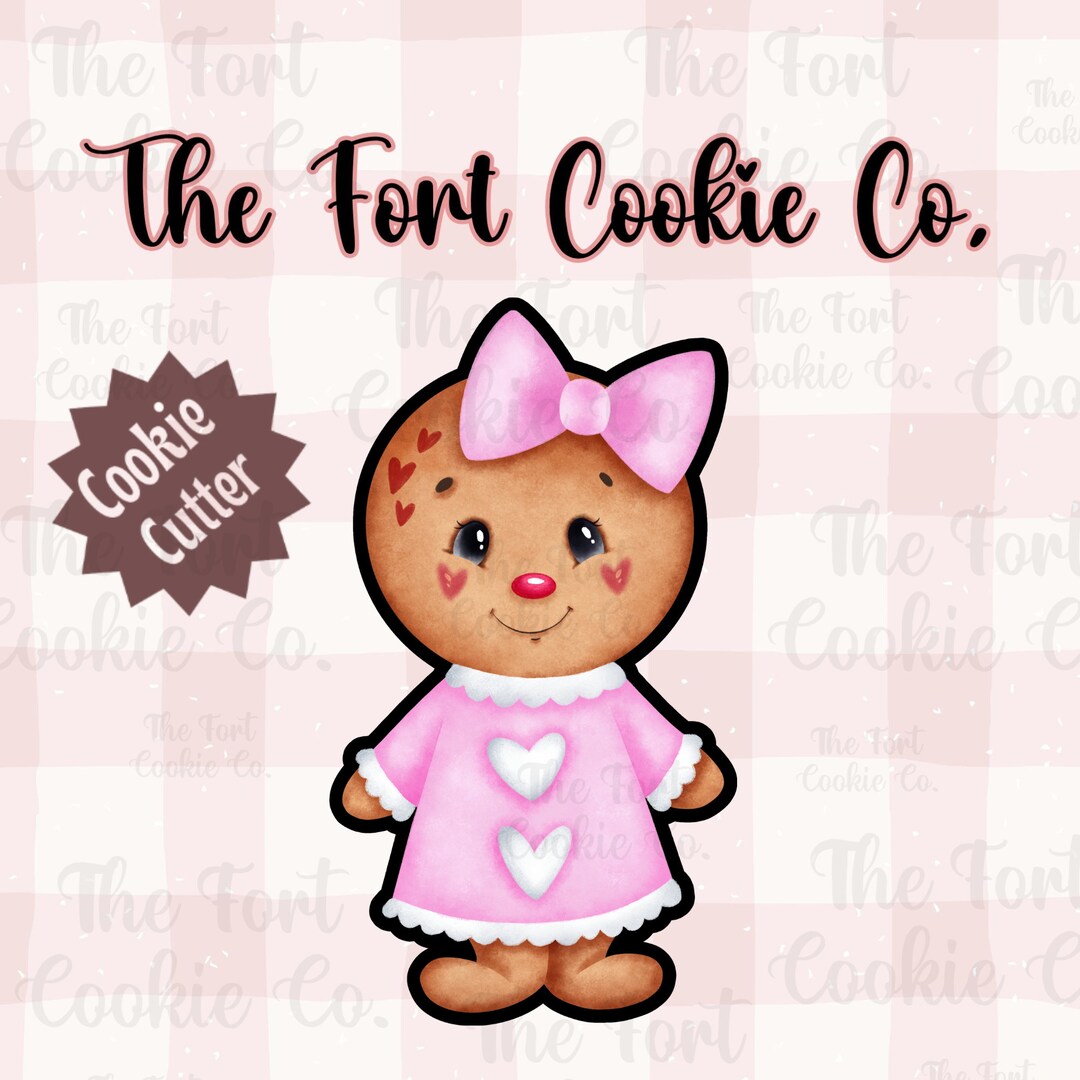 Gingerbread Girl Cookie Cutter, Gingy Girl, Christmas, Christmas Cookie ...