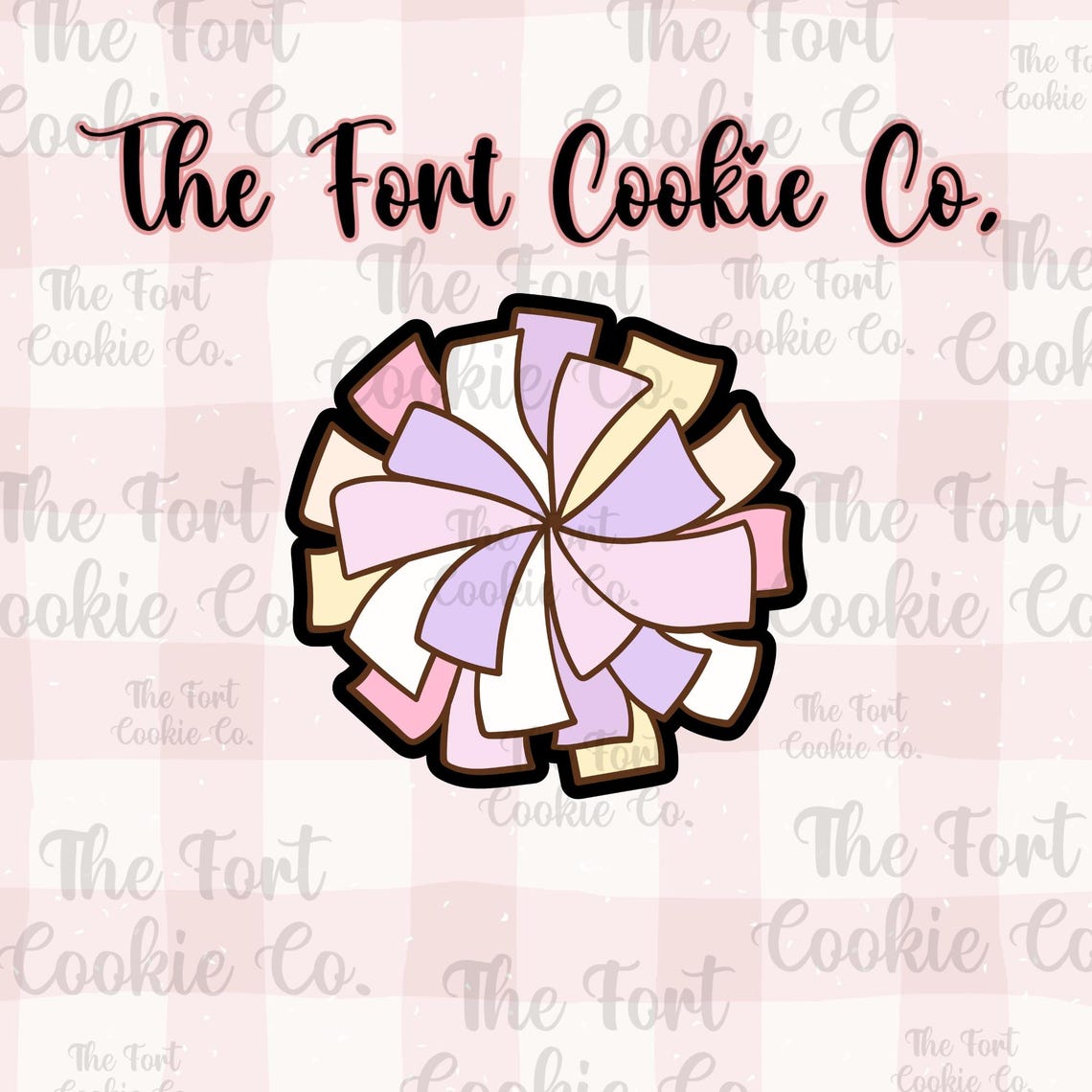 Cheer Pom Pom Cookie Cutter, Cheer Squad, School Spirit, Sport Spirit ...