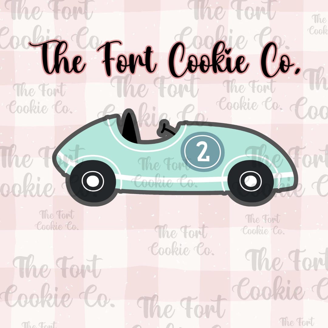 Racing Car Cookie Cutter: 3D Printed PLA, Racing Birthday - Etsy