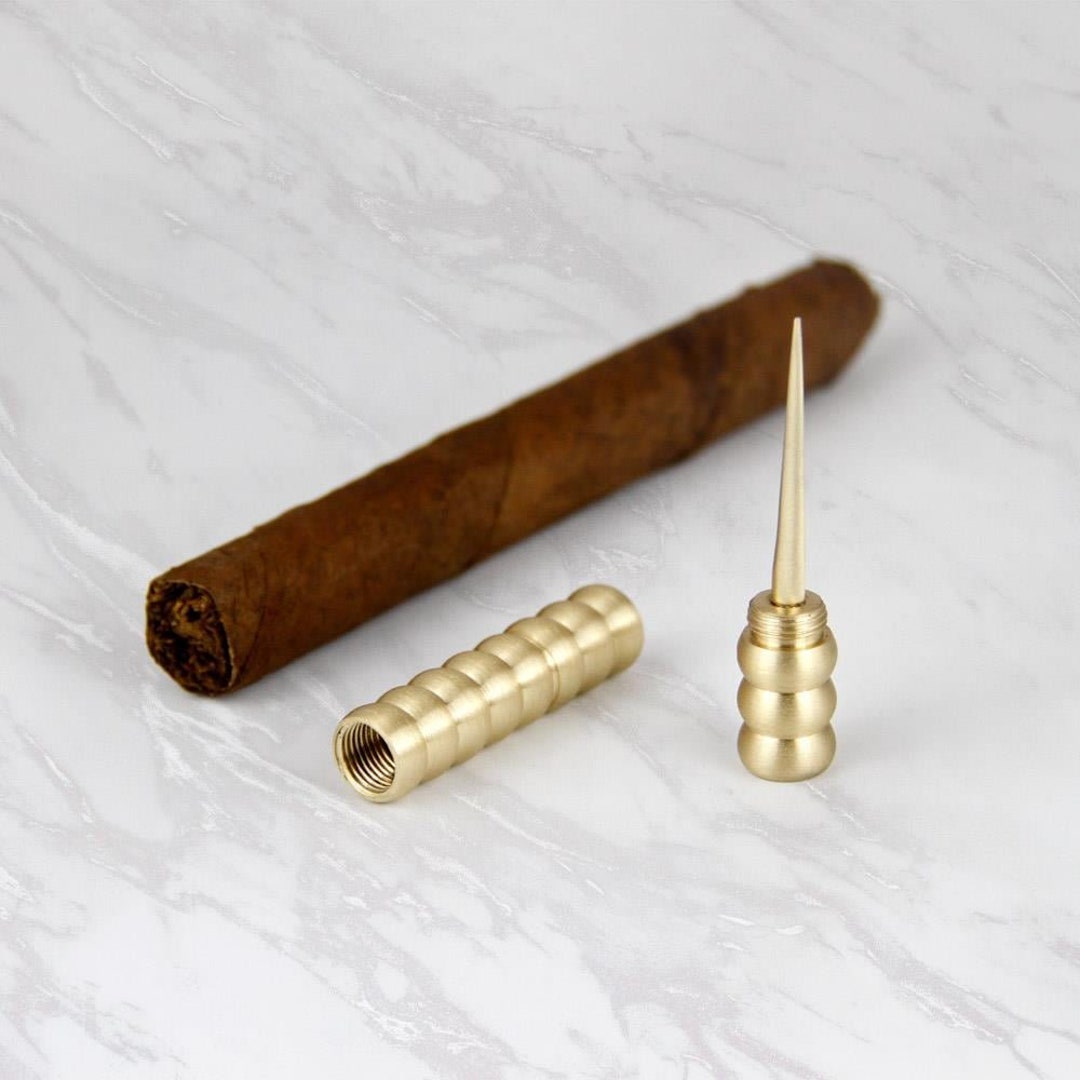 Coho Brazen Gold Brass Cigar Needle, Nubber, Poker - Etsy