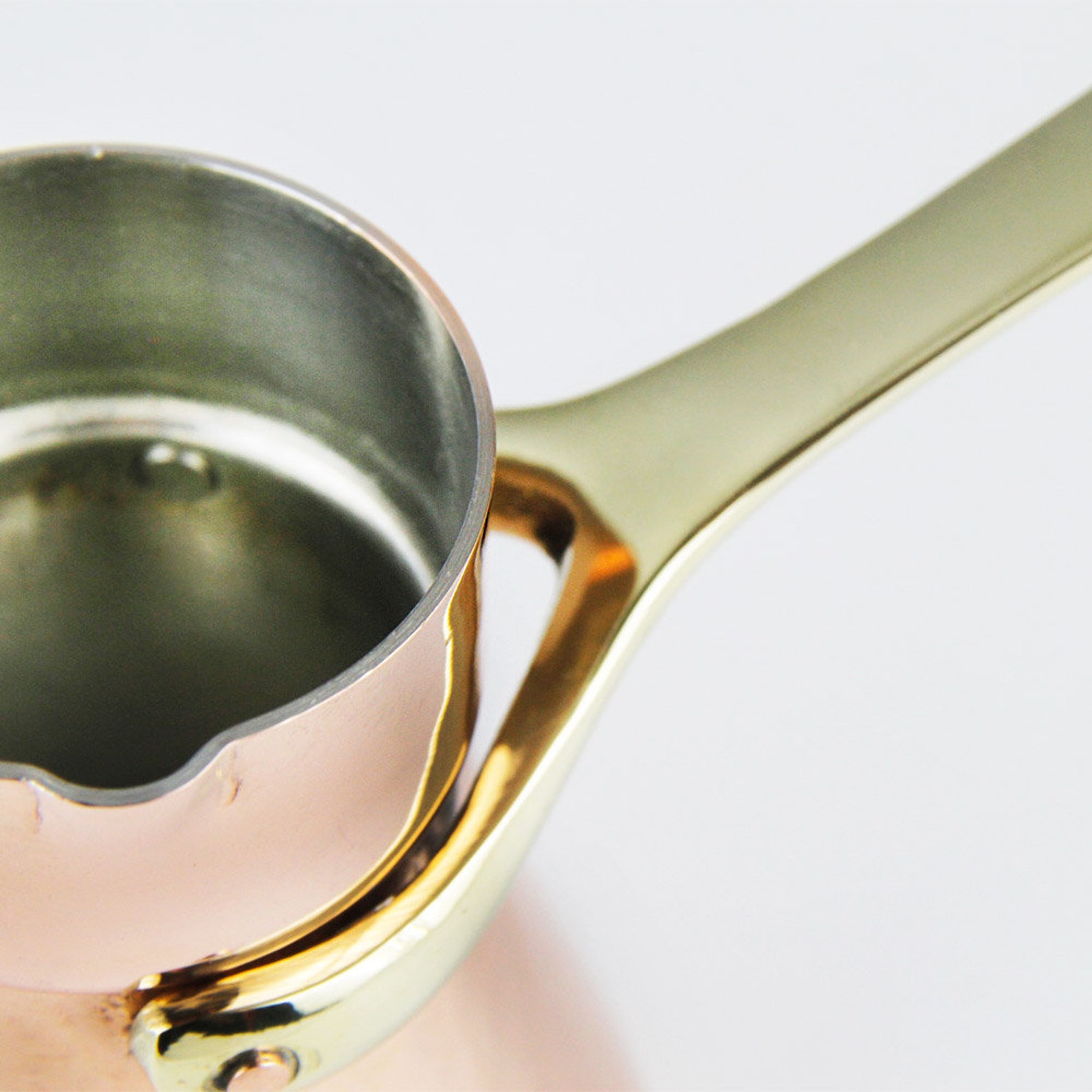 Coho Lux Super Thick Forged Copper Handmade Turkish / Greek Coffee Pot ...