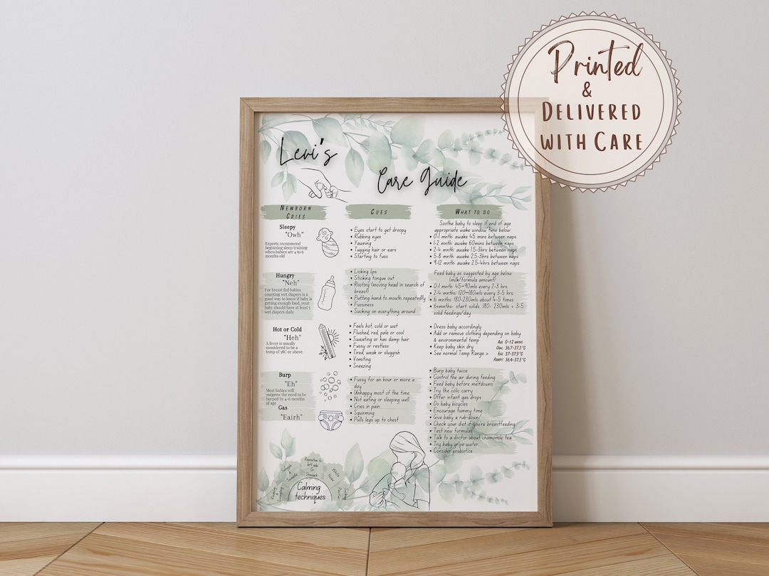 Personalized Newborn Baby Care Guide for New Parents A Perfect Baby ...