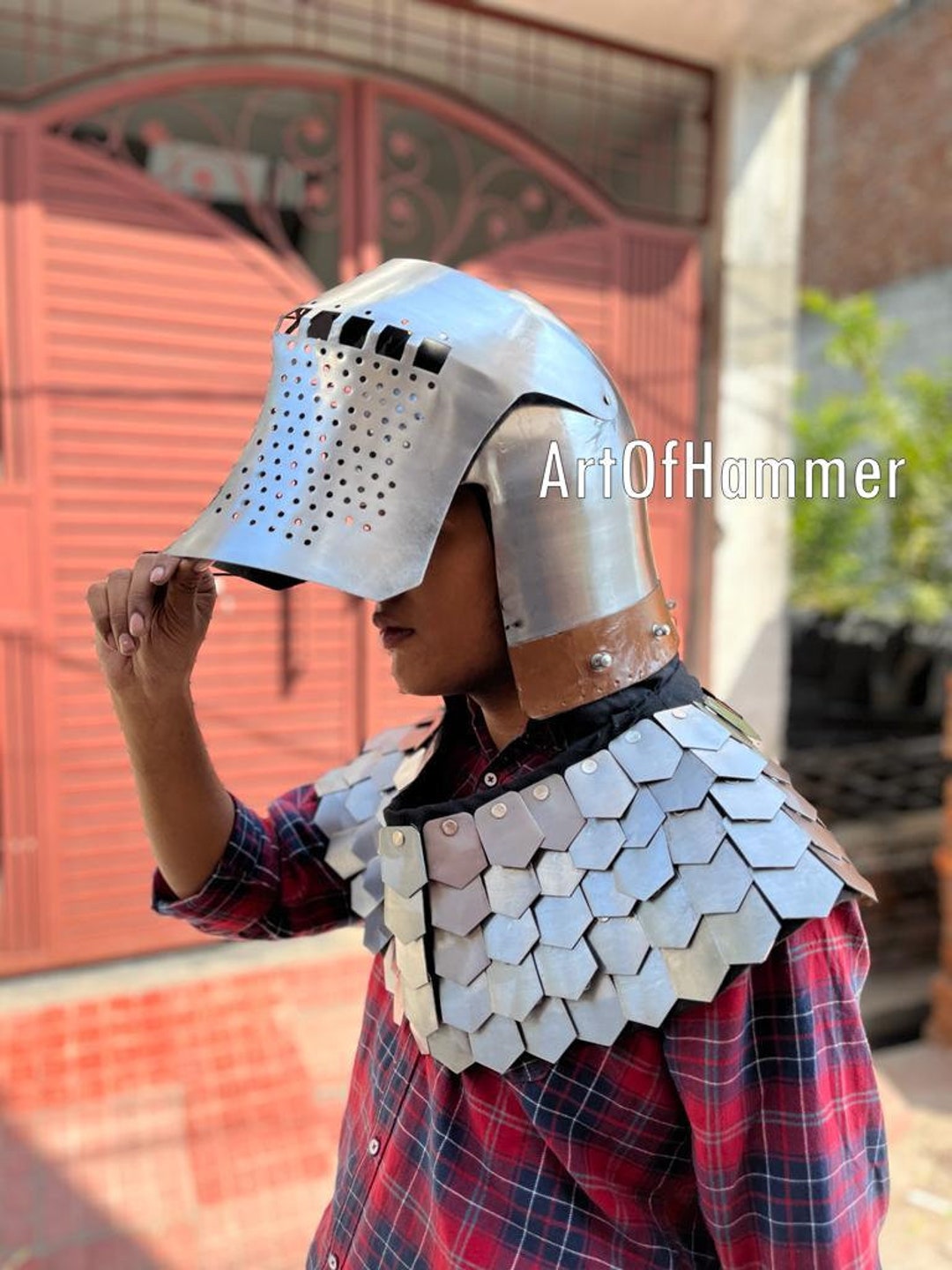 Medieval Chainmail Helmet Battle Ready Helmet Bascinet - Etsy