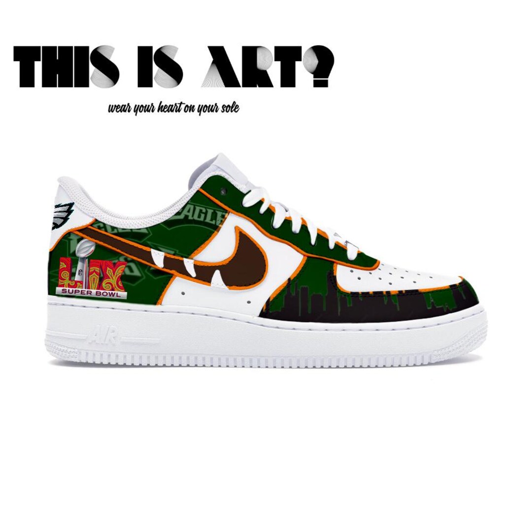 Custom Philadelphia Eagles Nike Air Force 1 - Etsy
