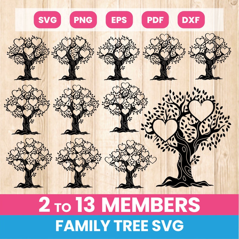 Family Tree Svg - Etsy