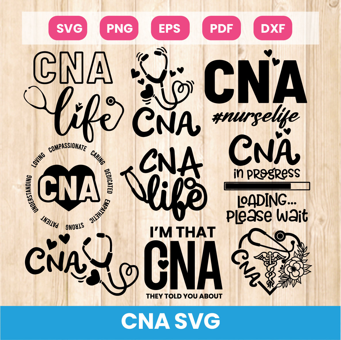 Cna Svg, Cna Shirt, Cna Svg for Shirt, Nurse Assistant Svg, Nurse Life ...