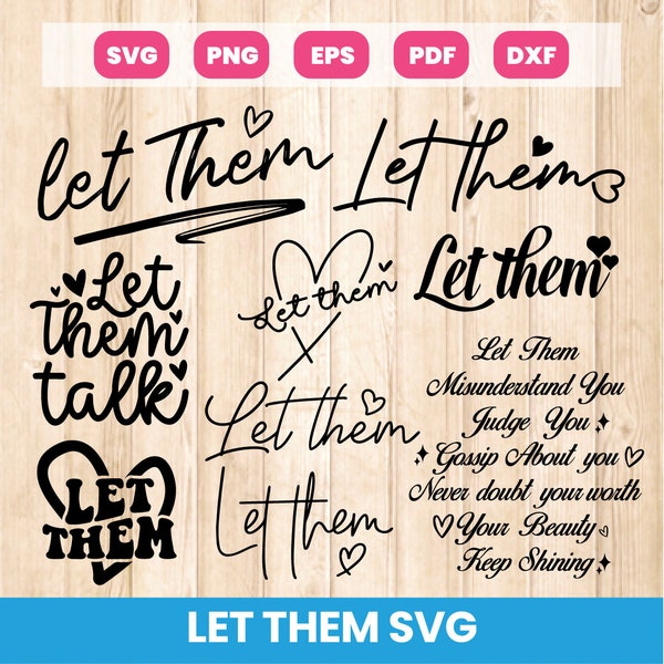 Let Them Svg - Etsy