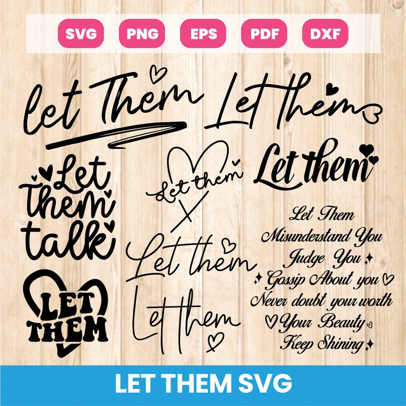Let Them Svg - Etsy