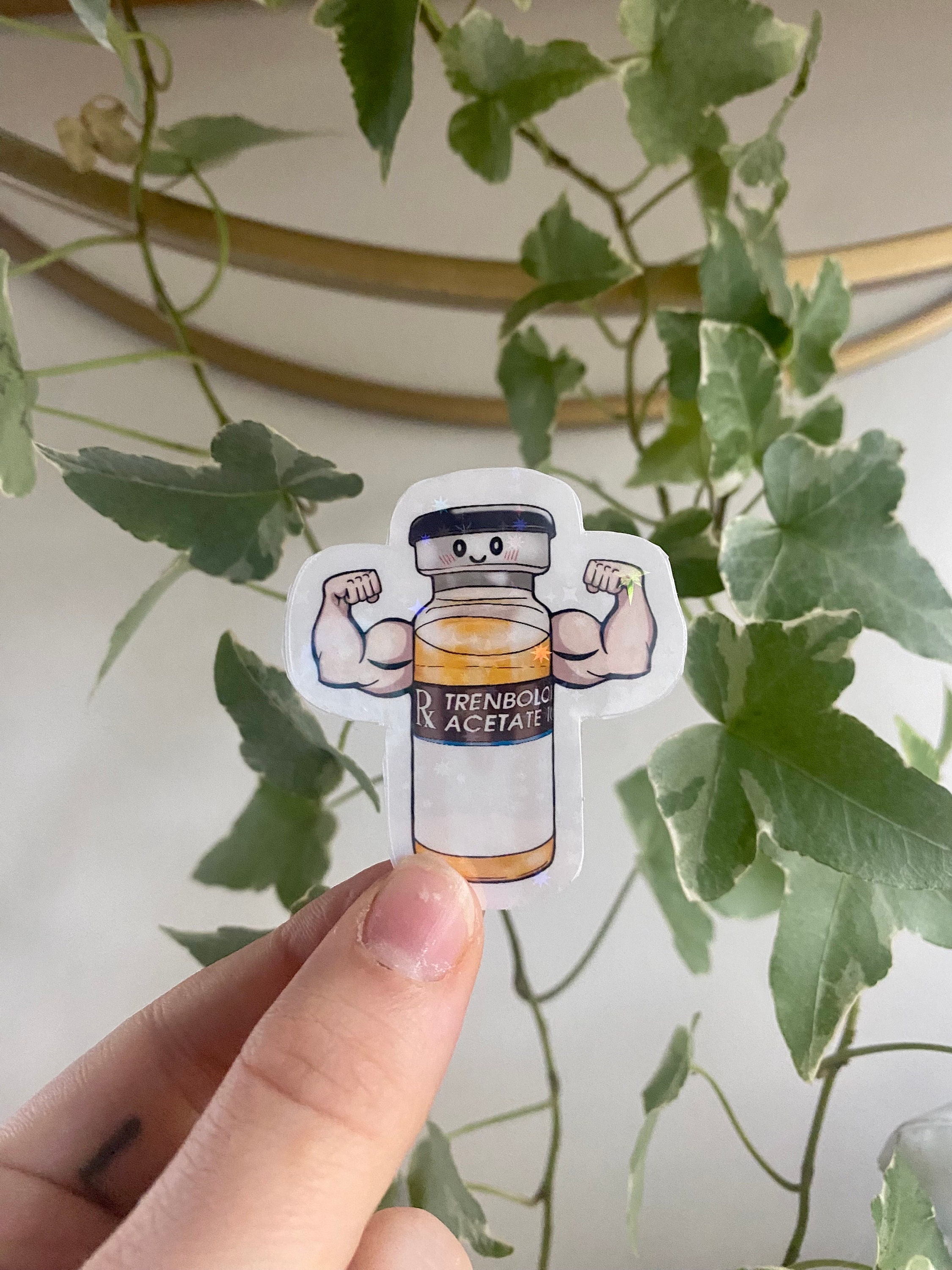 Tren Gym Bro Lifting Sticker Gym Sticker Flexing Tren - Etsy