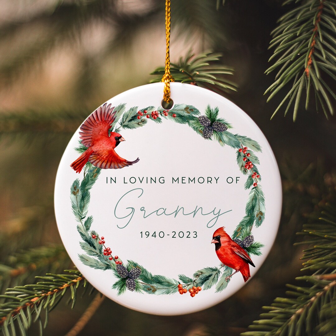 Personalized Memorial Christmas Ornament, in Loving Memory Custom ...