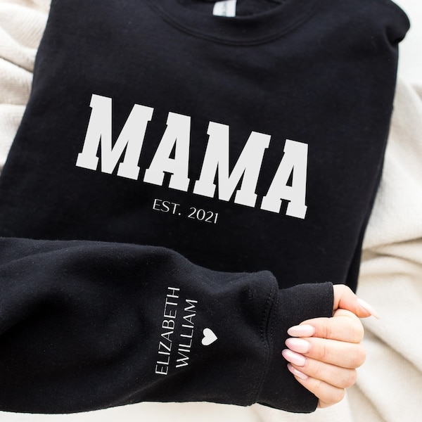 Momma Hoodies With Kids Names - Etsy