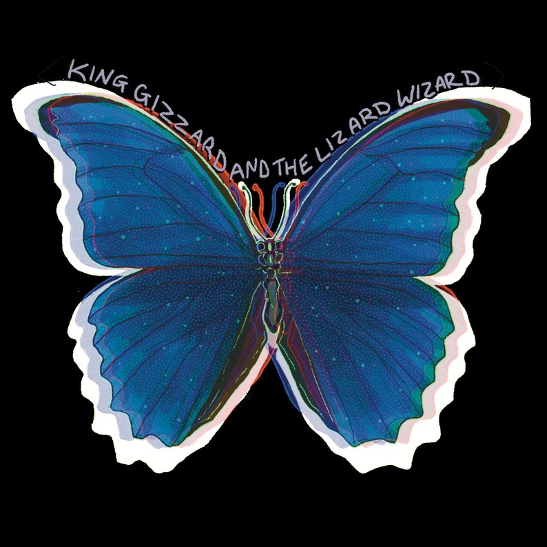 KGLW Blue Morpho Holographic Vinyl Sticker - Etsy