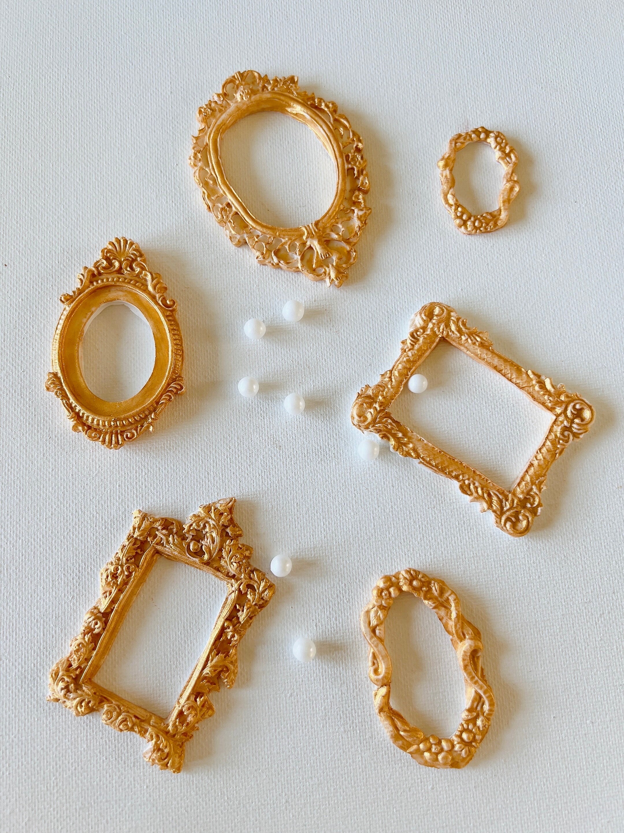 Edible Vintage Frame Cake Toppers Fondant Cake Decoration | Edible Cake ...