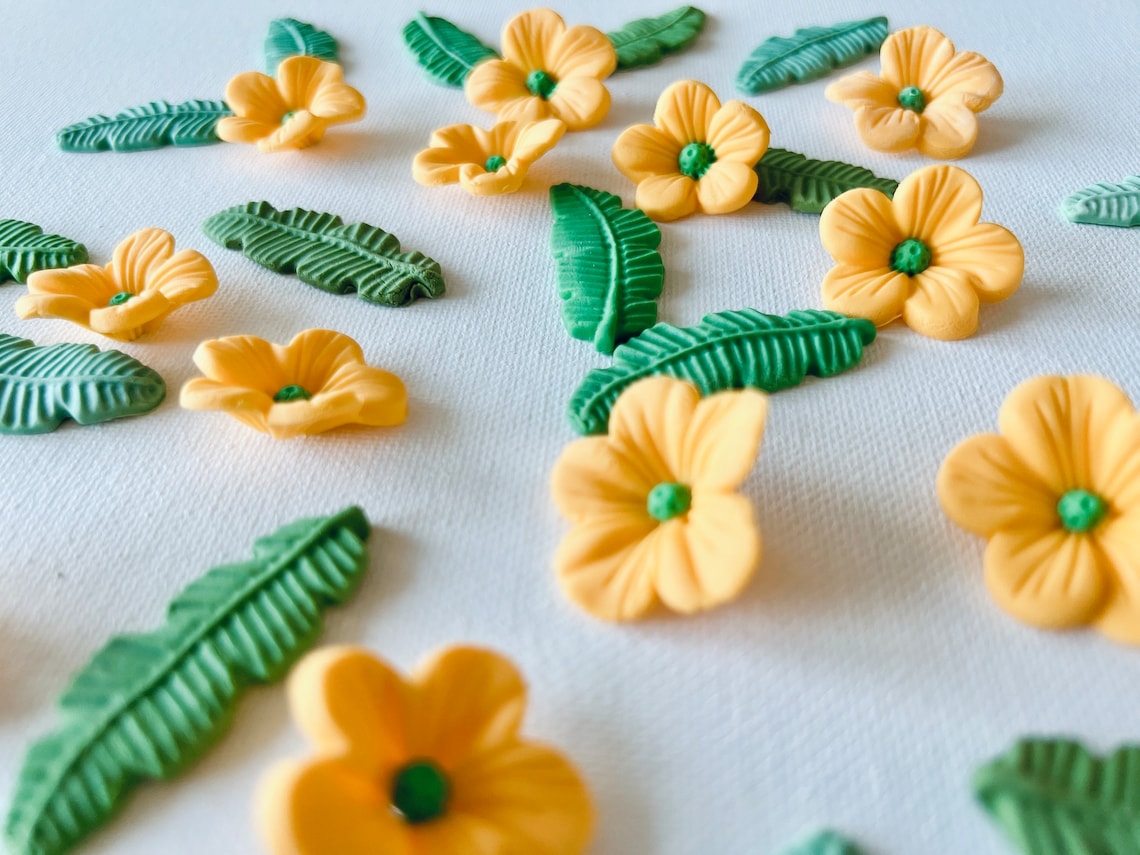 Hawaiian Cupcake Toppers Fondant Cake Decoration Birthday - Etsy