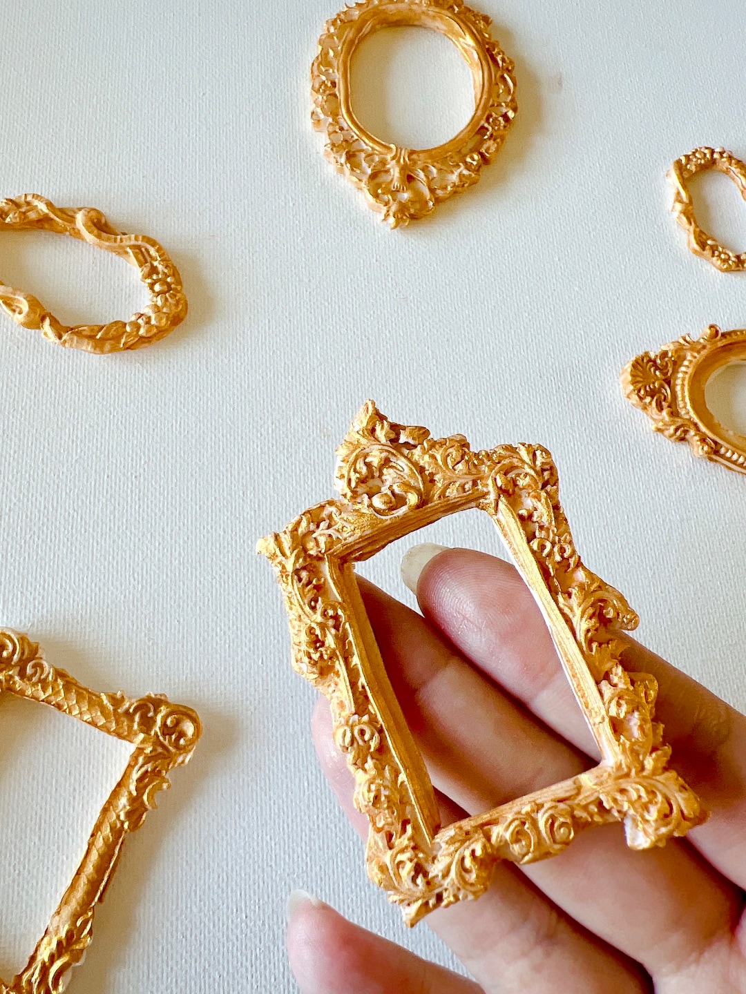 Edible Vintage Frame Cake Toppers Fondant Cake Decoration | Edible Cake ...