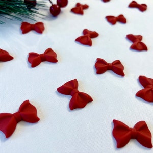 Pink Bow Cupcake Toppers Fondant Cake Decoration | Bow Cake Toppers ...