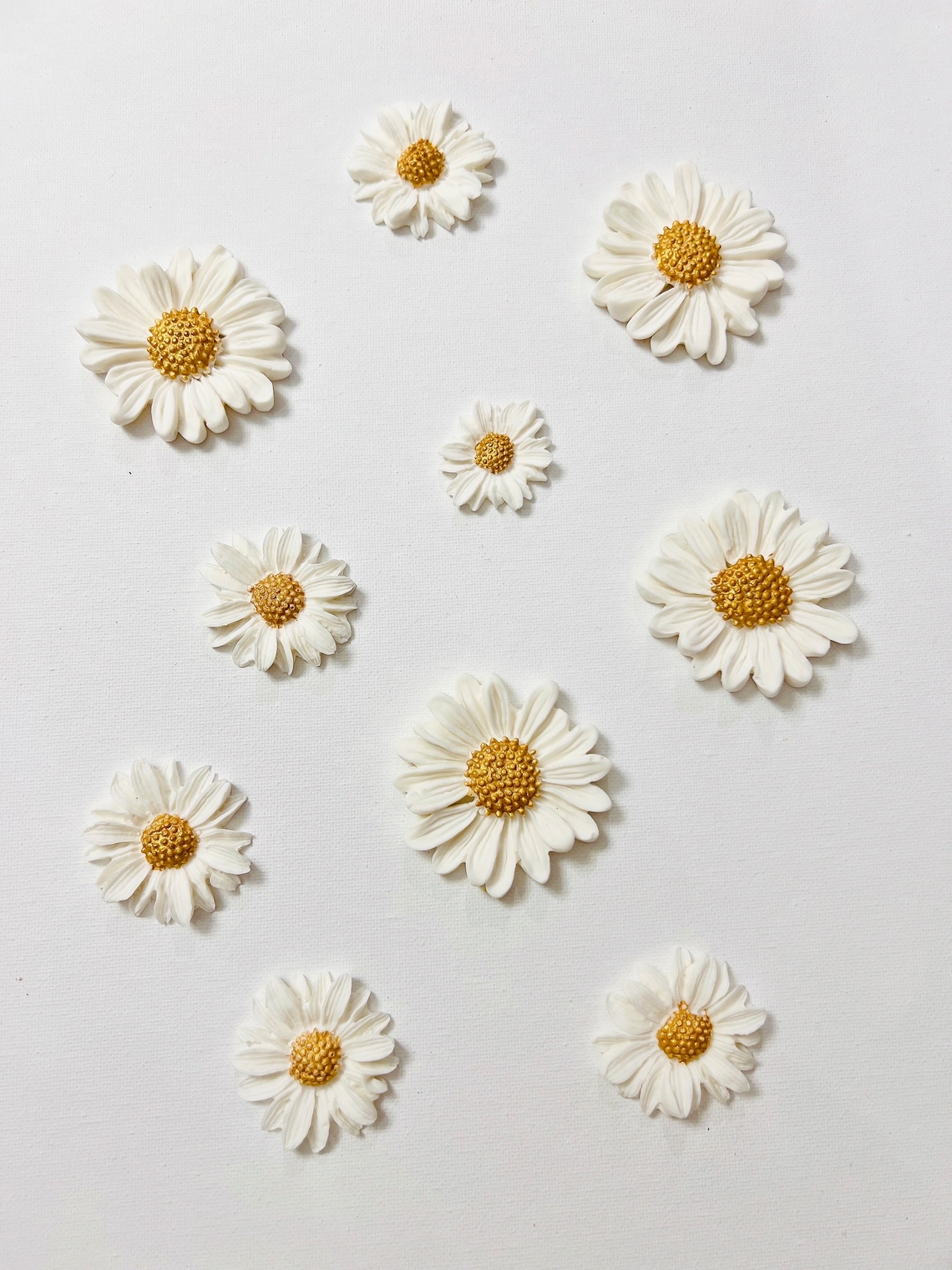 Large Daisy Flower Edible Fondant Cake Decoration | Flower Cake Cupcake ...