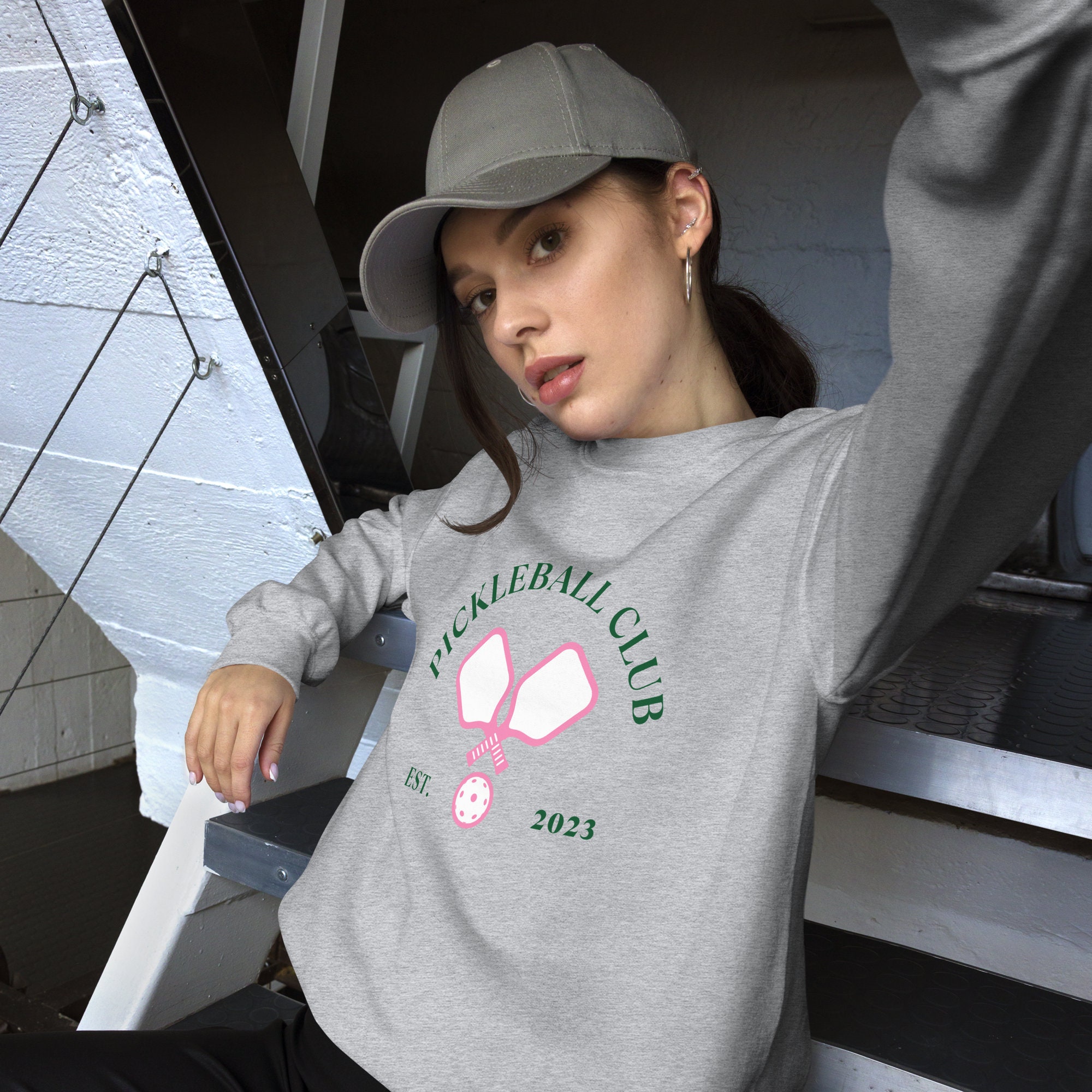 Pickleball Club, Retro Sporty Crewneck Sweatshirt, Gift for Pickleball ...