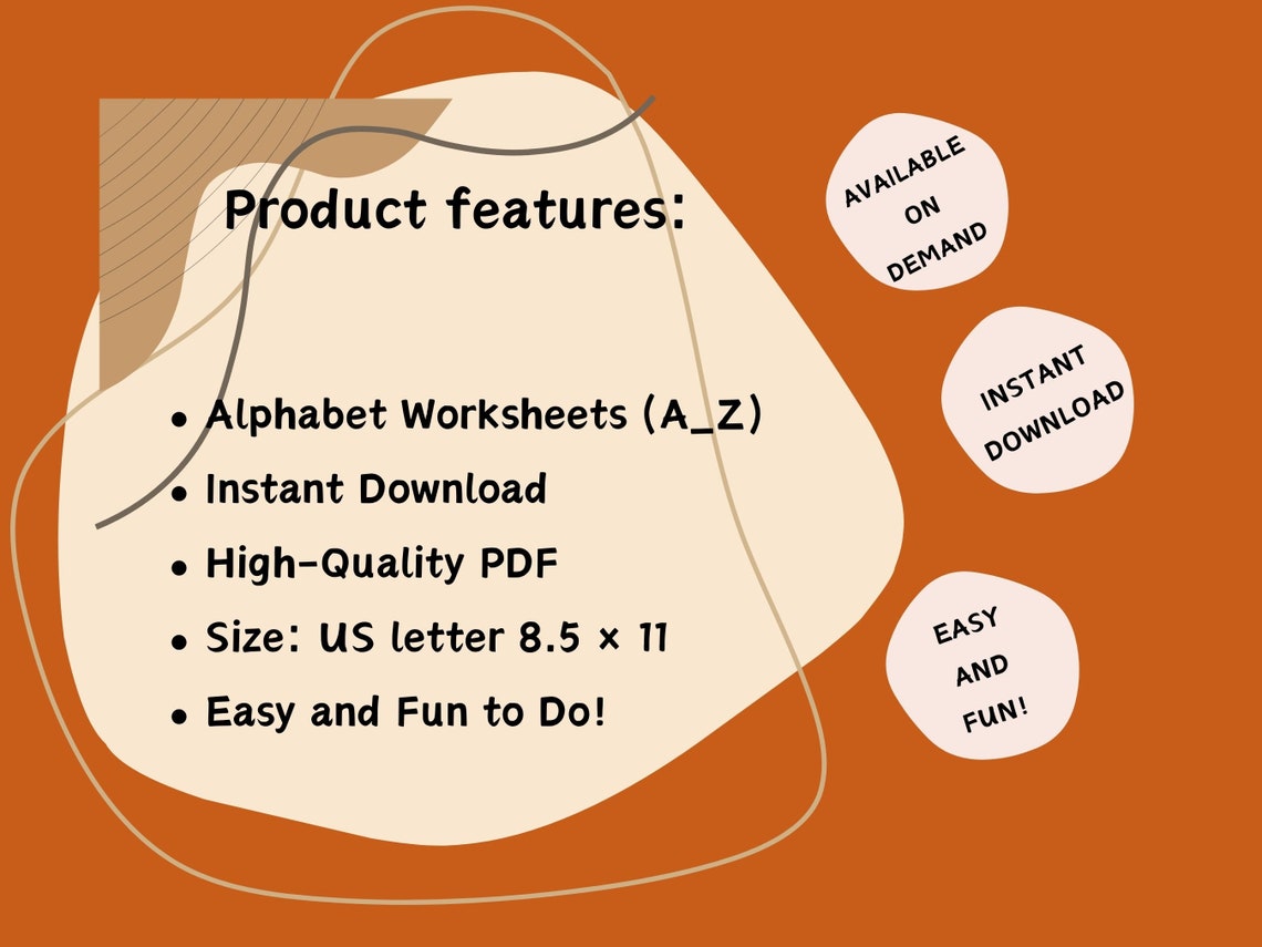 Kindergarten and First Grade Alphabet Worksheets Digital Worksheet ...