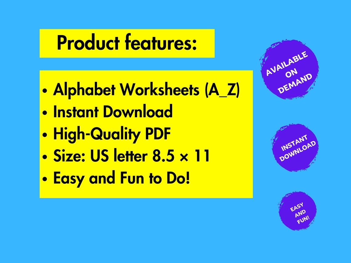 Coloring, Matching, Tracing Printable Alphabet Worksheet Preschool ...