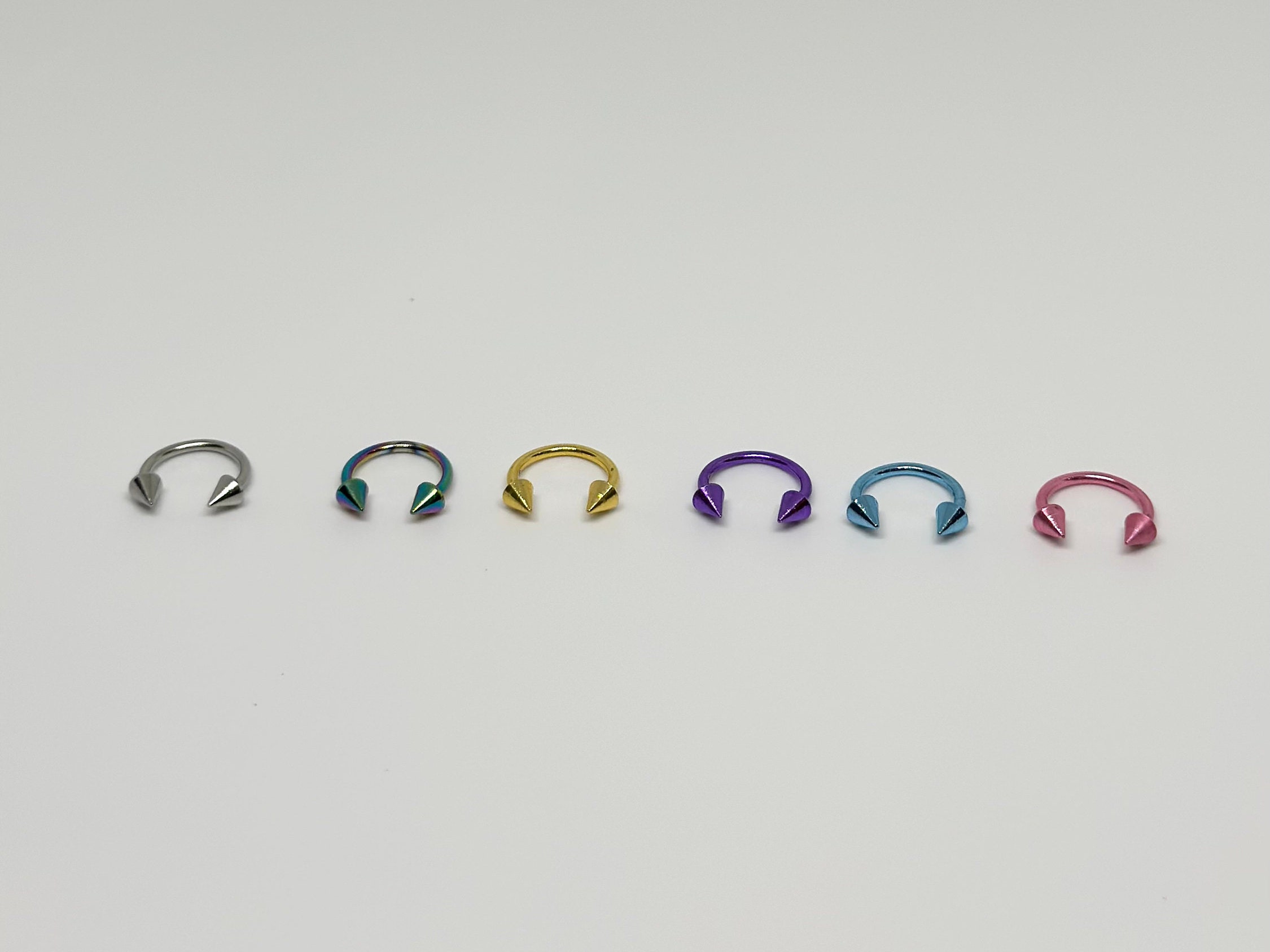 Horseshoe Circular Barbell Septum Ring - Eyebrow Ring - Cartilage ...