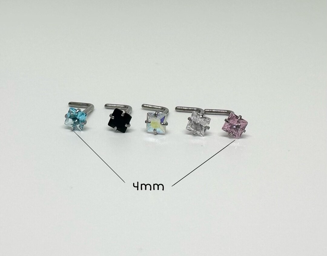 Colorful Nose Ring Stud - Nose Stud - Nose Jewelry - Nose Piercing - 20 ...