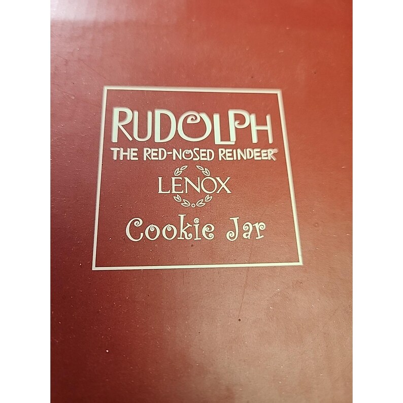 Lenox Rudolph the Red Nosed Reindeer Cookie Jar With Box Christmas ...