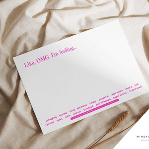 Mind Map Brain Dump Hot Pink Mindfulness Thought Processing Anxiety ...