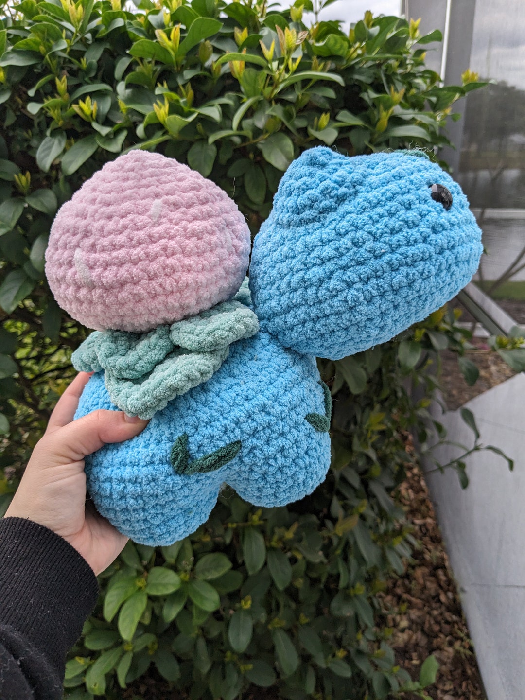 Strawberry Bulbasaur Plush Pokemon Amigurumi - Etsy