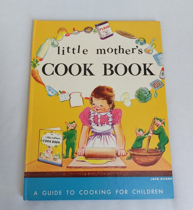 1952 little Mother's COOK Bookvintage-the Pixie Press-jack O'hara-green ...