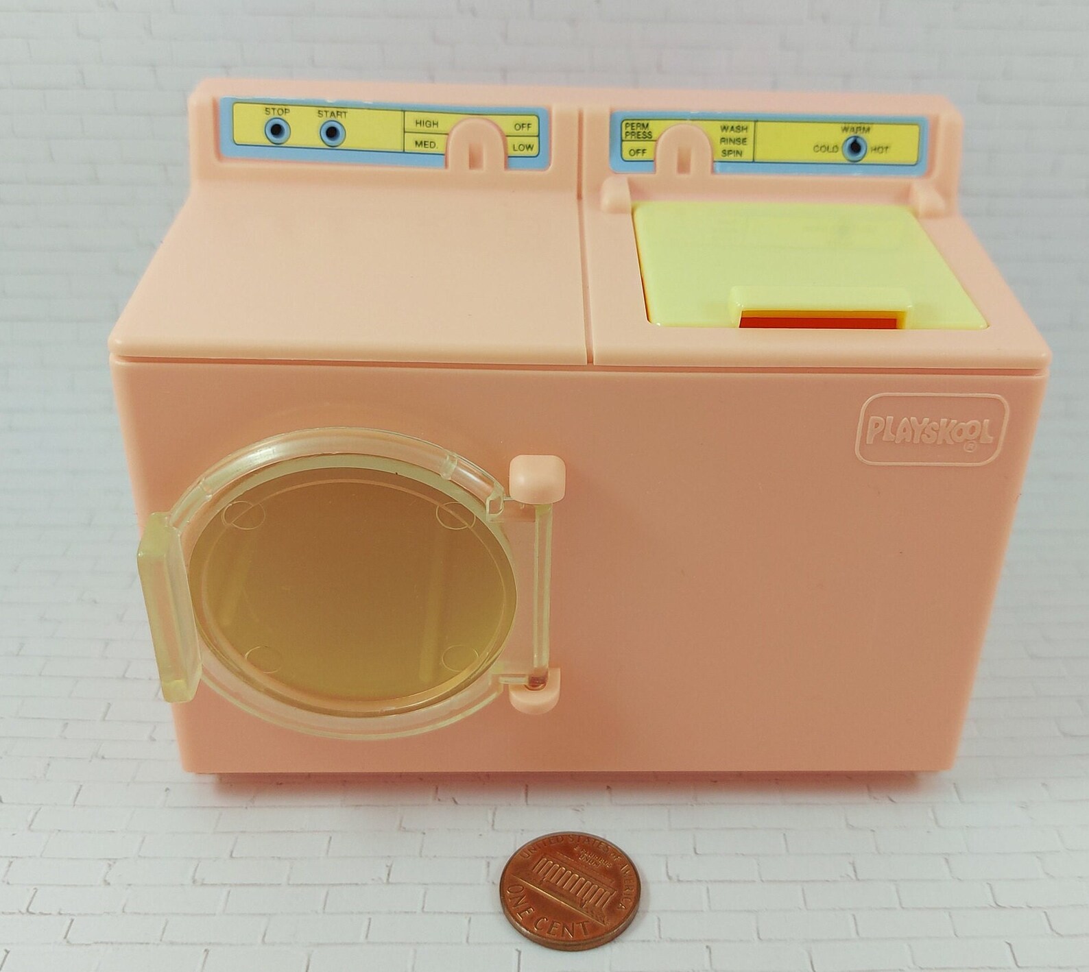 Playskool Victorian Dollhouse Washer and Dryer Set-washing Machine-pink ...