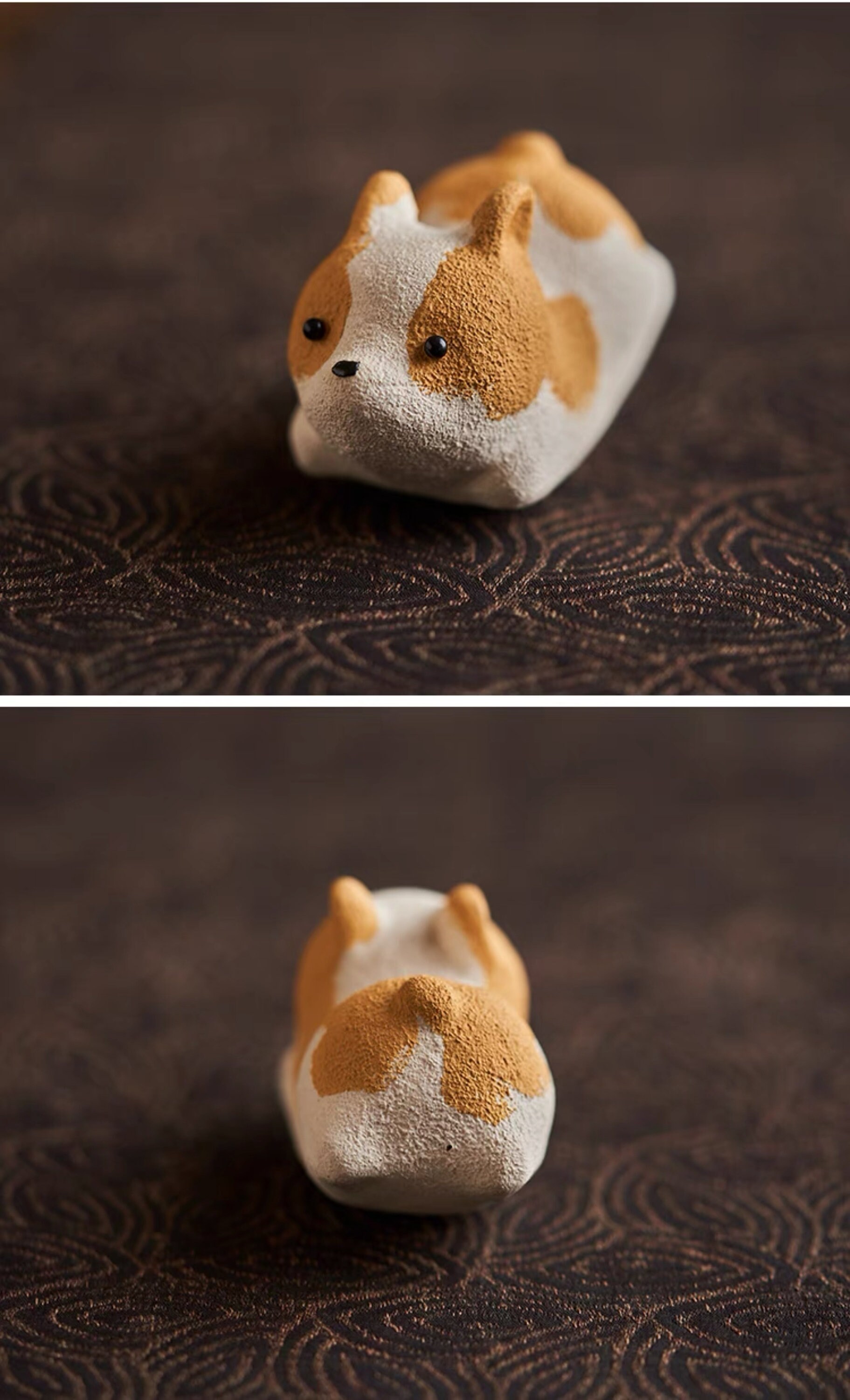 7cm Ceramic Corgi Statues, Corgi Sculpture, Corgi Ornaments, Desktop ...