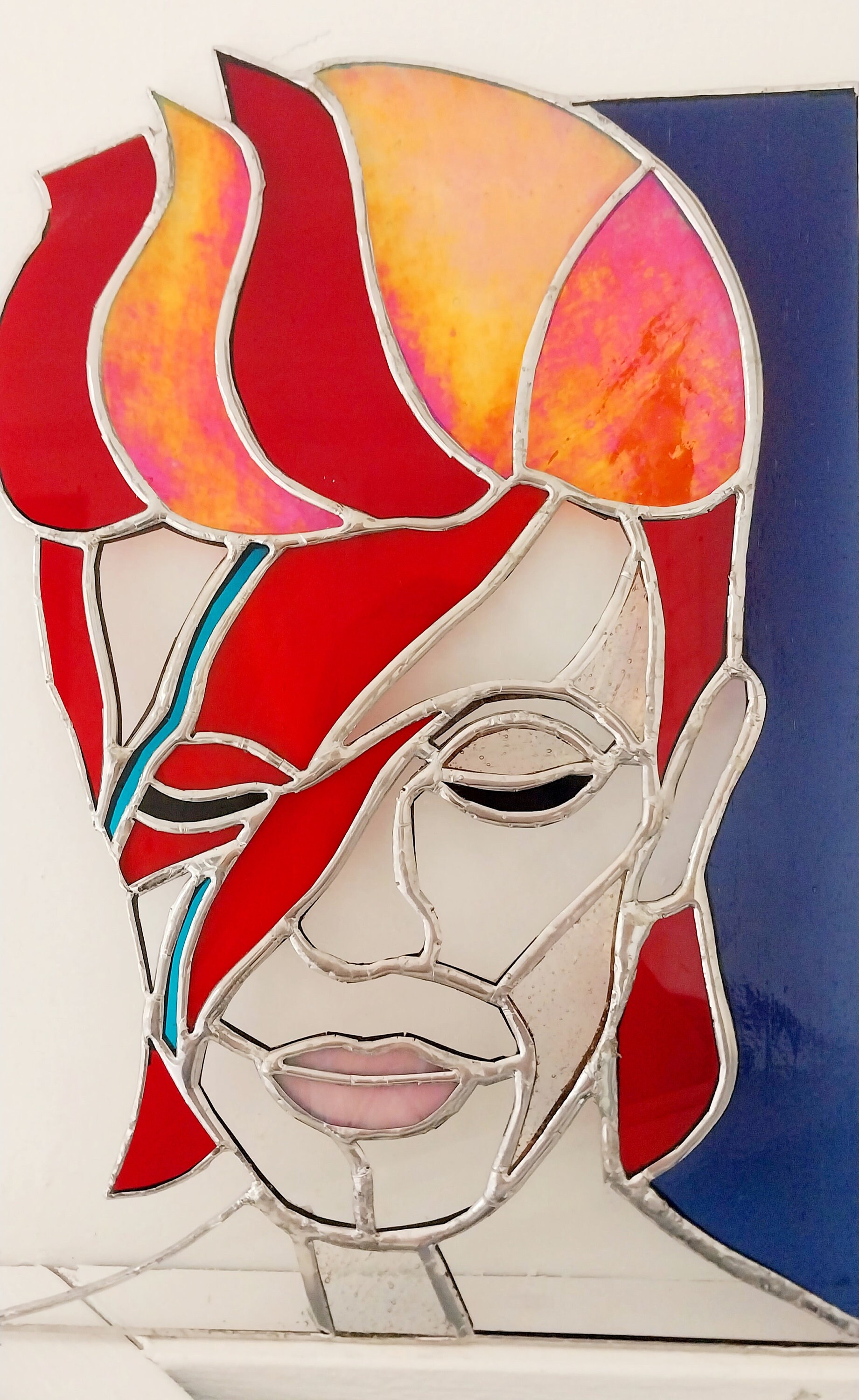 David Bowie Stained Glass Suncatcher Art - Etsy